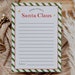 Printable Letter to Santa | Christmas Stationery, Editable Santa Letter ...