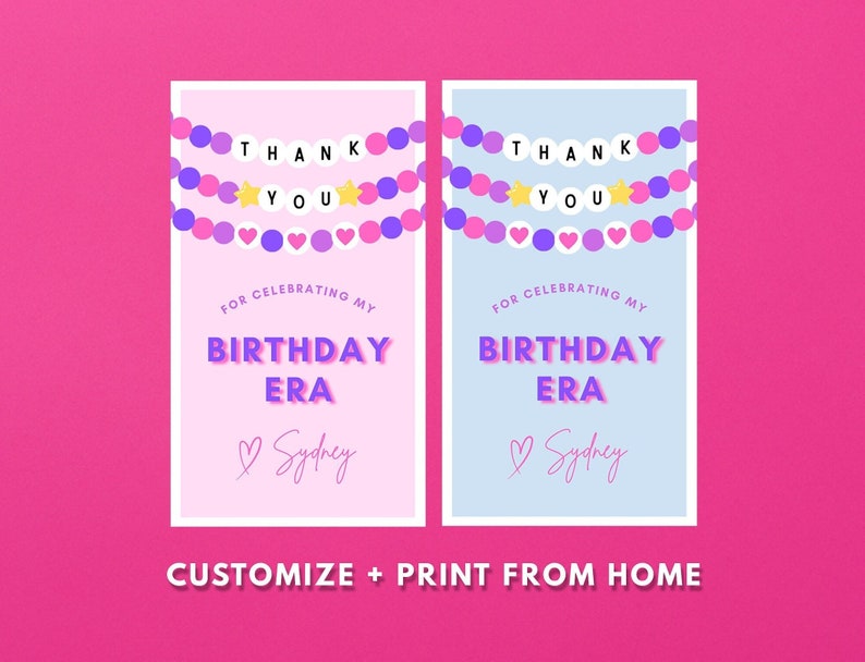 Buy Printable Taylor Swift Birthday Party Favor Tag | Eras Birthday ...