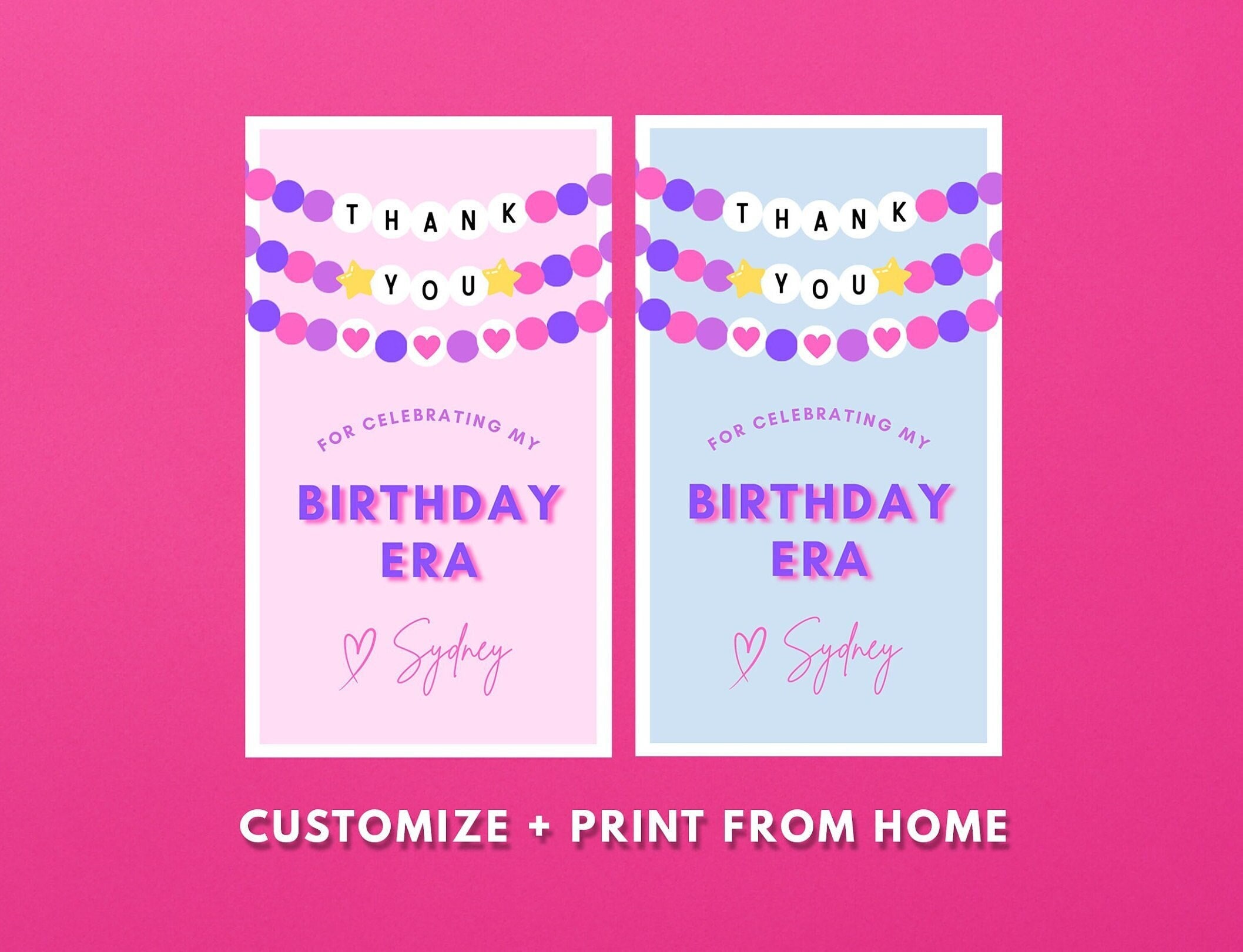 Printable Taylor Swift Birthday Party Favor Tag | Eras Birthday Party ...