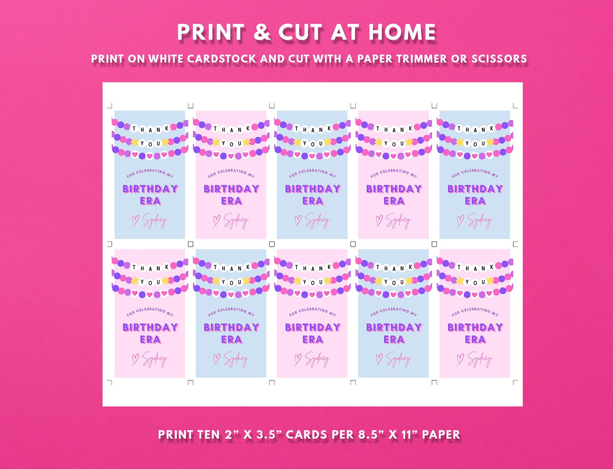 Printable Taylor Swift Birthday Party Favor Tag | Eras Birthday Party ...