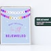 Bejeweled Glitter Bar Sign | Printable Taylor Swift Birthday Party Sign ...