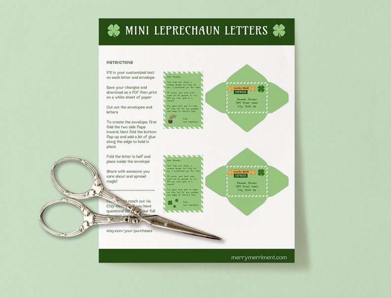 Mini Leprechaun Letter for Kids | Leprechaun Trap, St Patrick's Day Kid ...