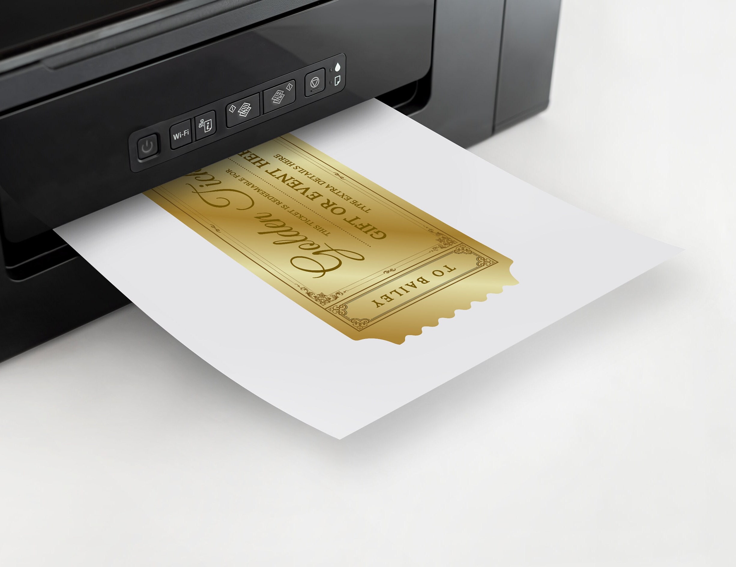 Editable Golden Ticket Template | Birthday Voucher, Birthday Gift ...