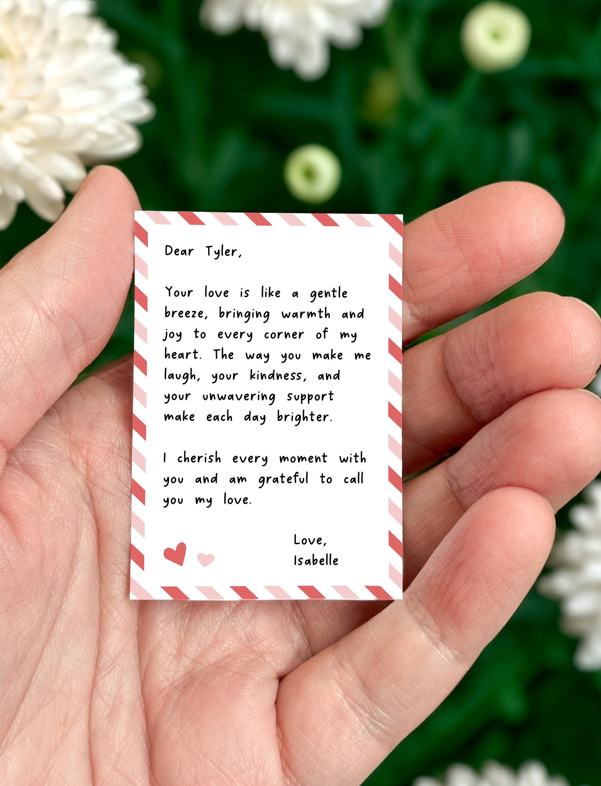 Miniature Love Letter Template With Envelope | Printable Mini Love ...