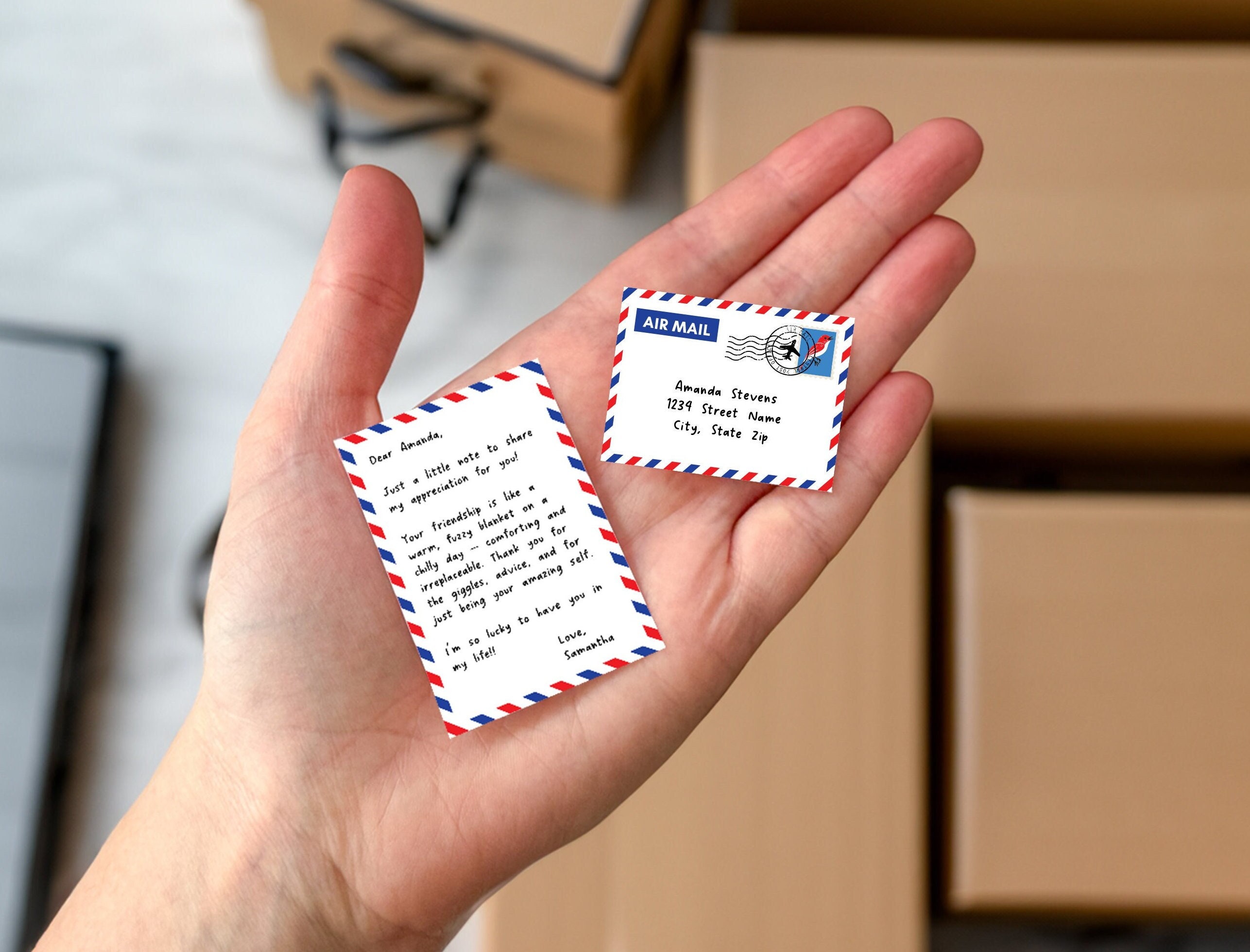 Mini Letter and Envelope Template | Printable Miniature Love Letters ...