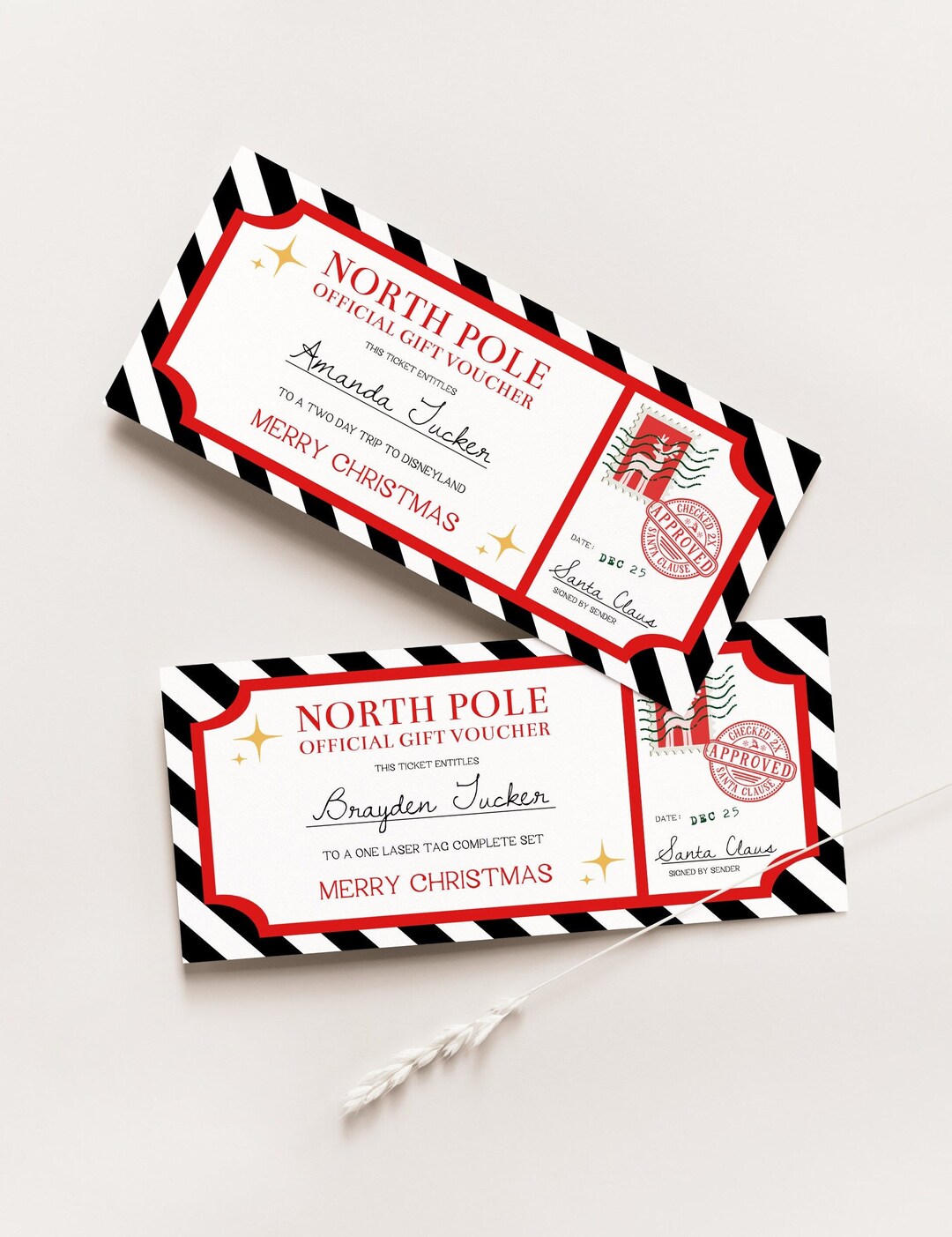 Editable Christmas Gift Voucher | Last Minute Gift, North Pole Gift ...