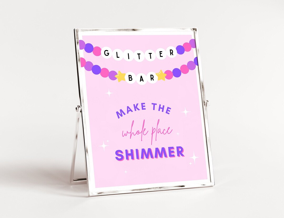 Make the Whole Place Shimmer Sign | Printable Taylor Swift Birthday ...