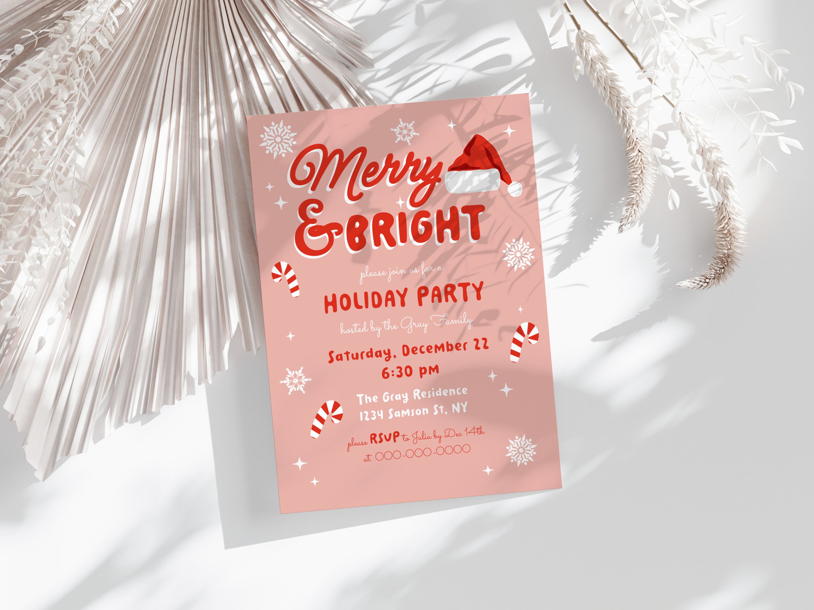 Christmas Party Invitation | Printable Holiday Party Invitation ...