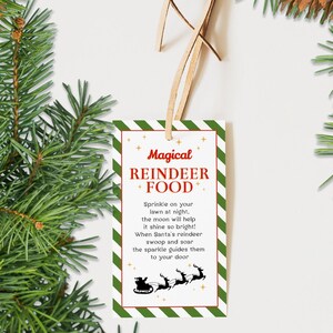 Magic Reindeer Food | Printable Magical Reindeer Food Tag, Reindeer ...