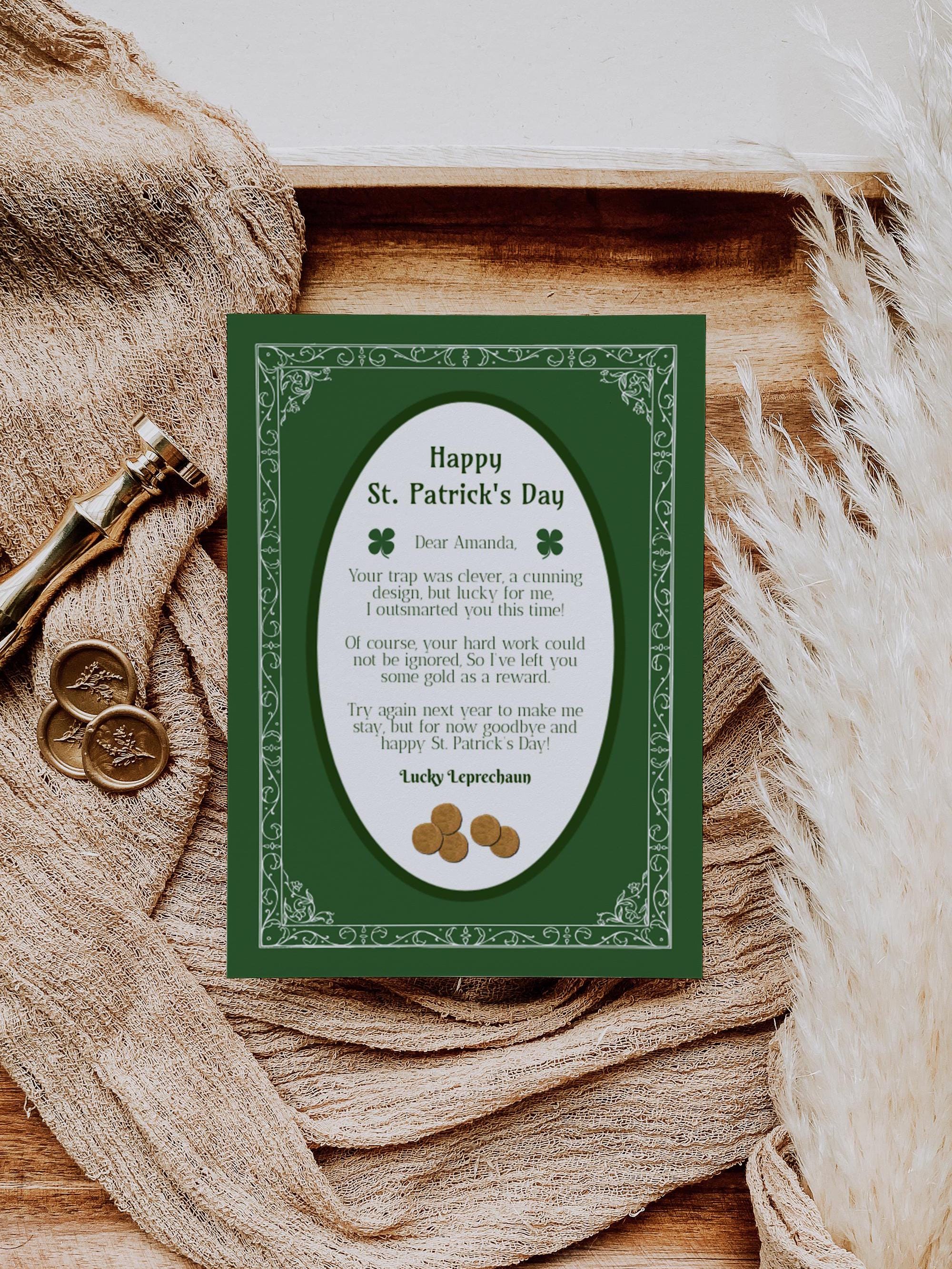 Leprechaun Letter Printable | Leprechaun Trap, St Patrick's Day Kid ...
