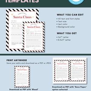 Printable Letter to Santa | Letter to Santa for Kids to Fill Out ...