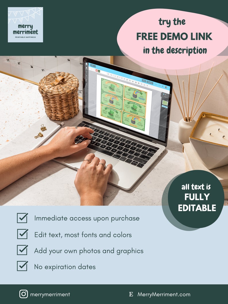 Printable St. Patrick's Day Coupons | Lucky Bucks, Gift for Kid, Saint ...