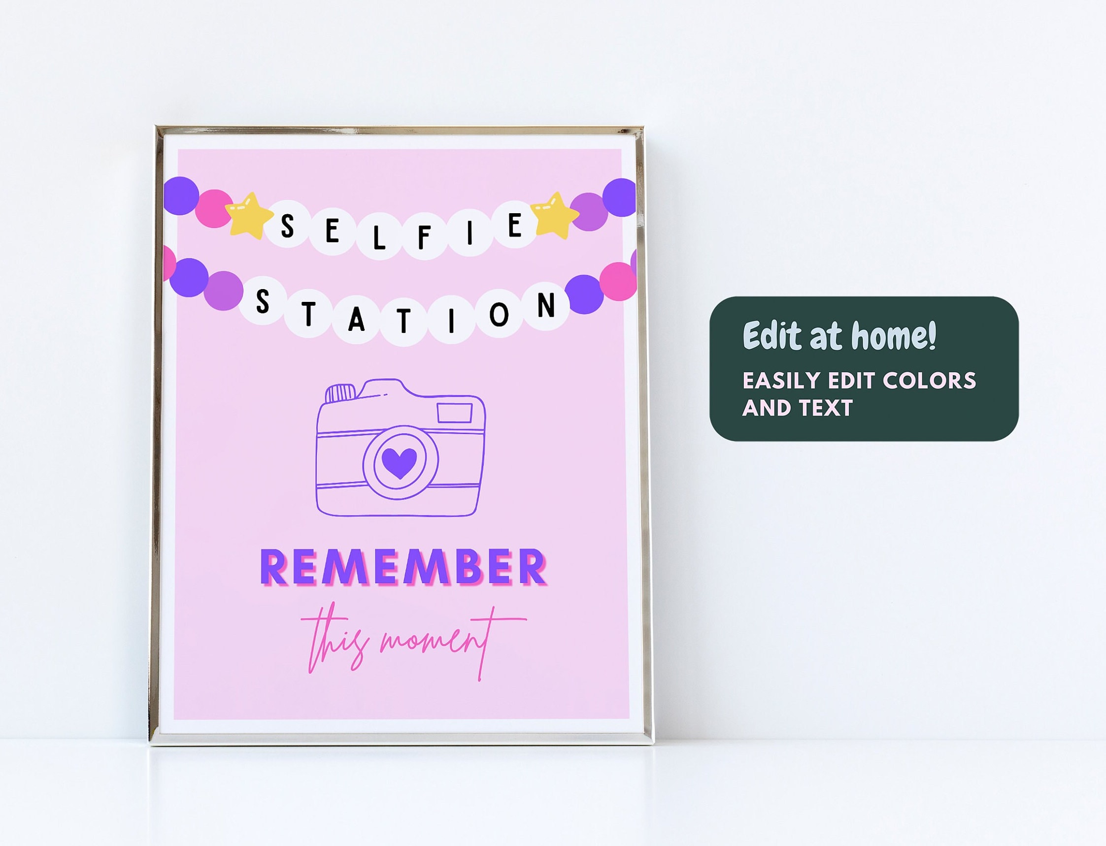 Taylor Swift Birthday Party Sign | Printable Selfie Station Sign ...