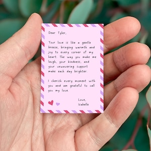 Printable Miniature Love Letters With Envelope | Mini Love Letter ...