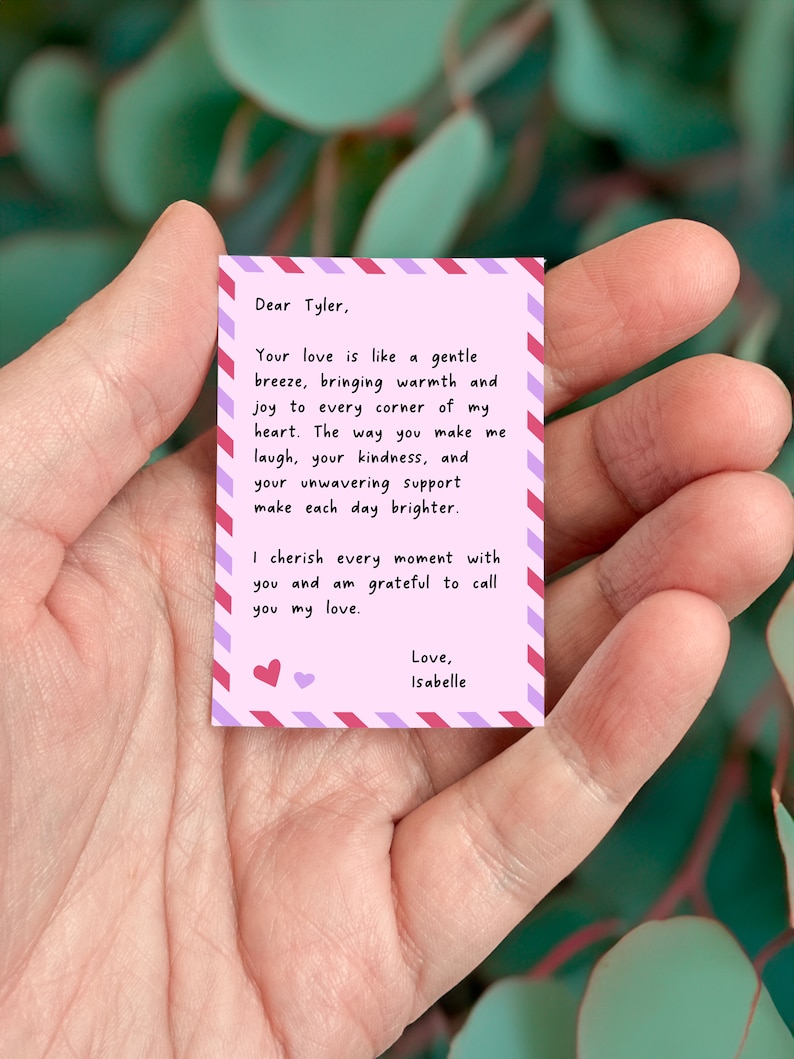 Printable Miniature Love Letters With Envelope | Mini Love Letter ...