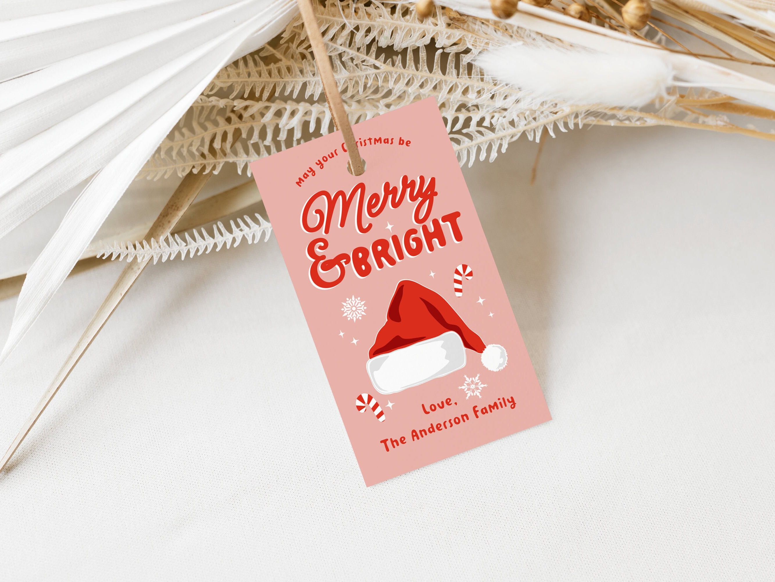 Editable Christmas Gift Tag | Printable Holiday Gift Tags, Christmas ...