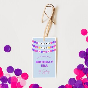 Buy Printable Taylor Swift Birthday Party Favor Tag | Eras Birthday ...