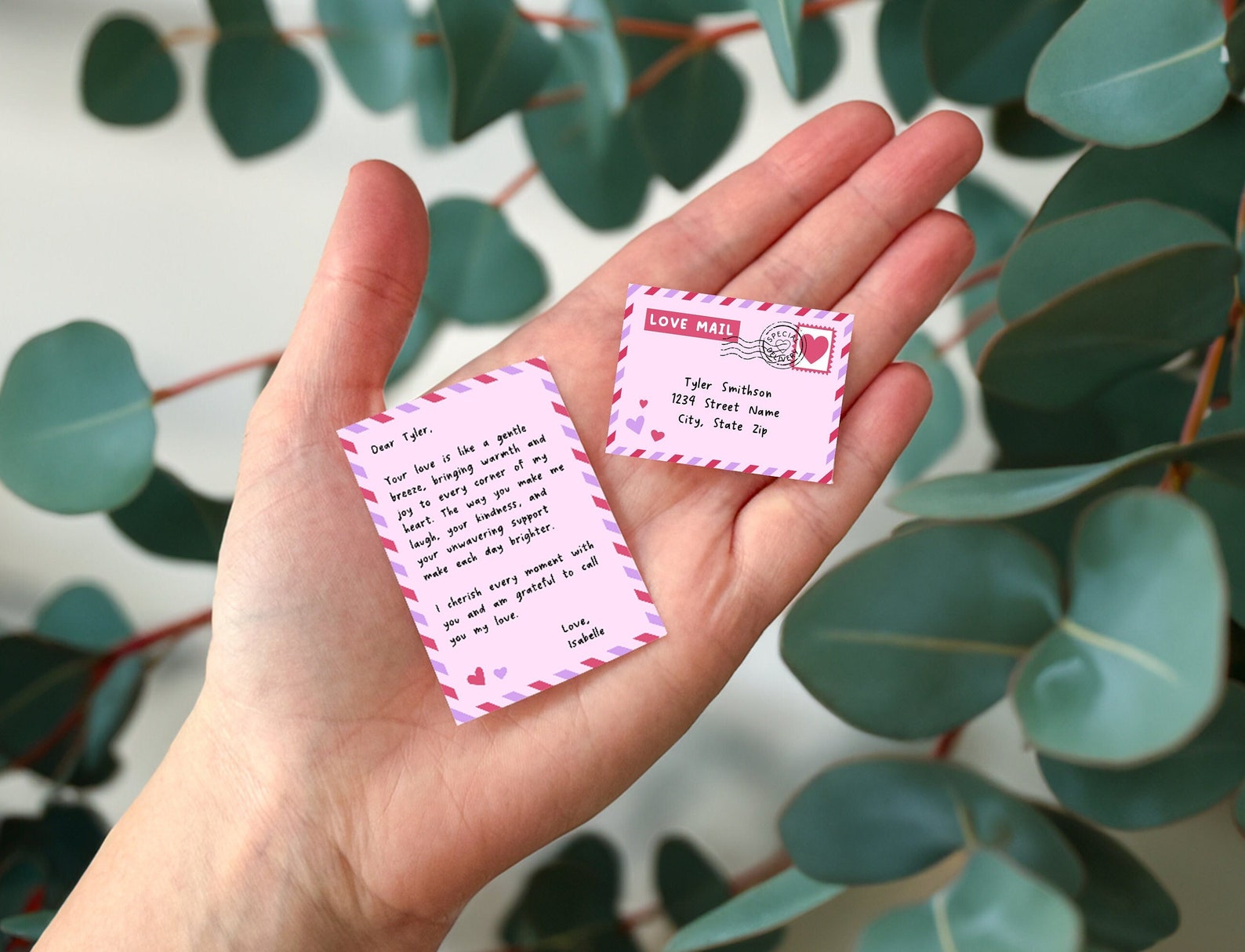 Printable Miniature Love Letters With Envelope | Mini Love Letter ...