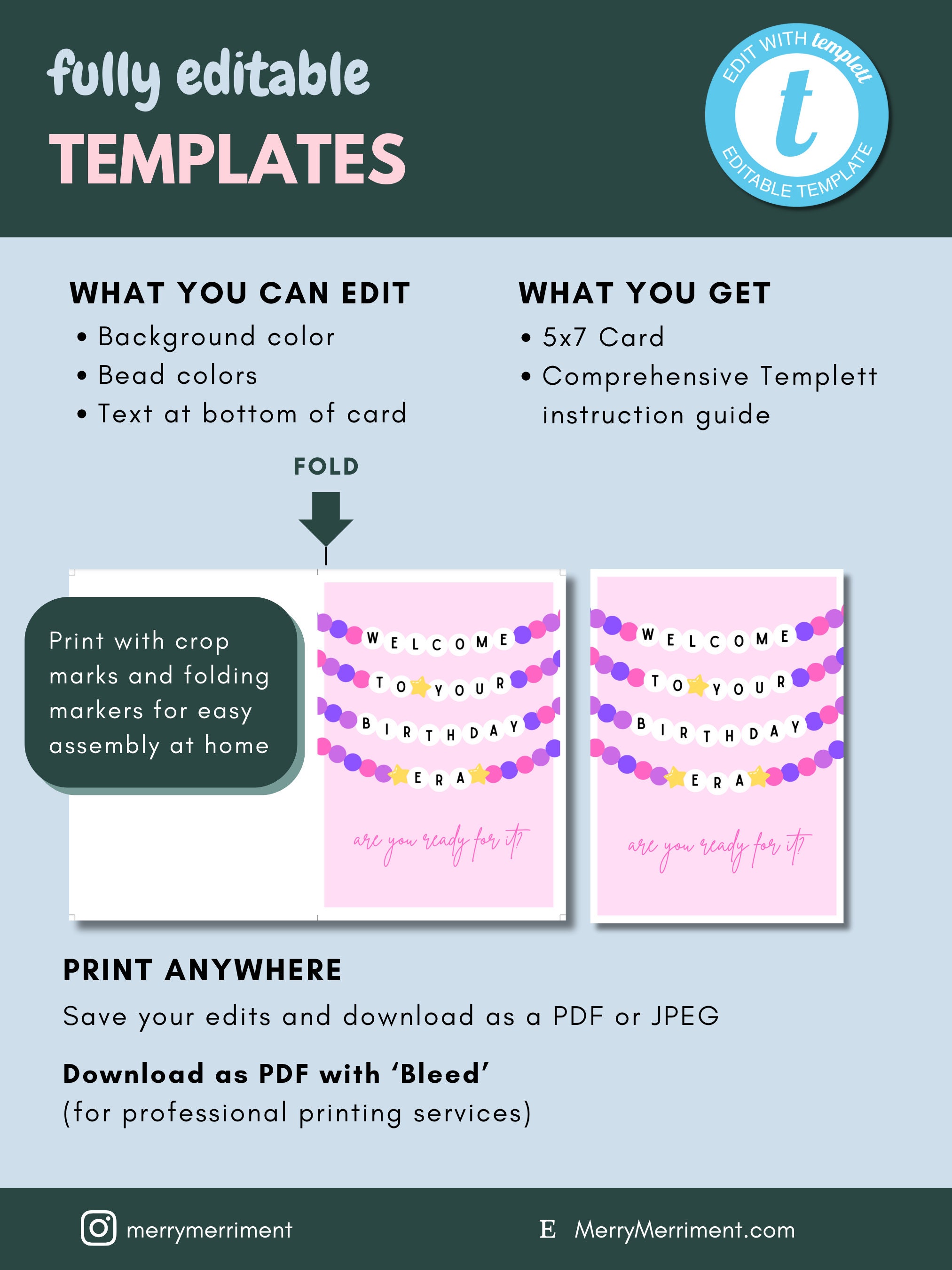 Birthday Era Card Printable Taylor Swift Birthday Card, Friendship ...