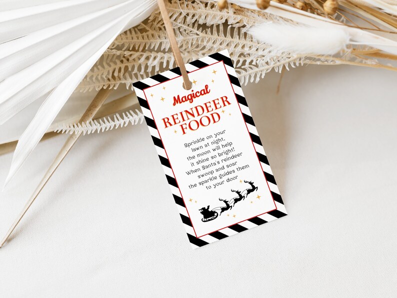 Reindeer Food Printable | Christmas Eve Box, Printable Magical Reindeer ...