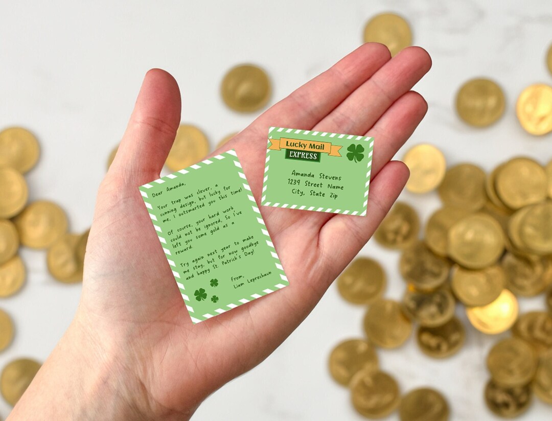 Mini Leprechaun Letter for Kids | Leprechaun Trap, St Patrick's Day Kid ...