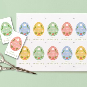 Printable Easter Gift Tags | Easter Cookie Tag, Easter Basket Tag ...