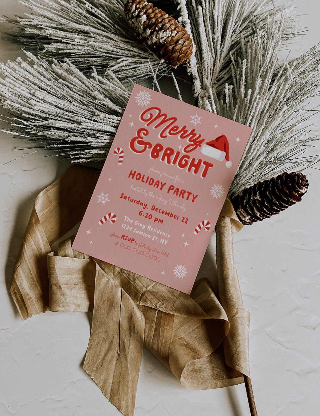 Christmas Party Invitation | Printable Holiday Party Invitation ...