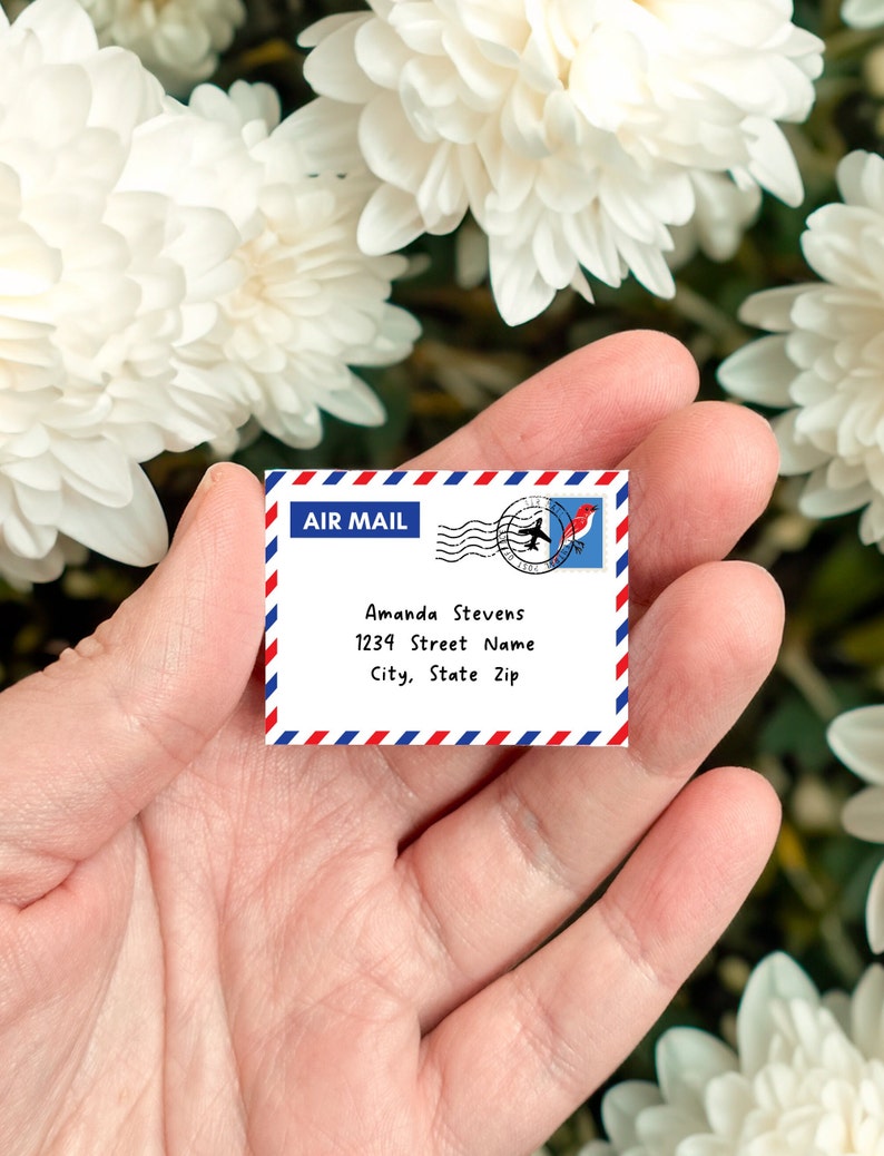 Mini Letter and Envelope Template | Printable Miniature Love Letters ...