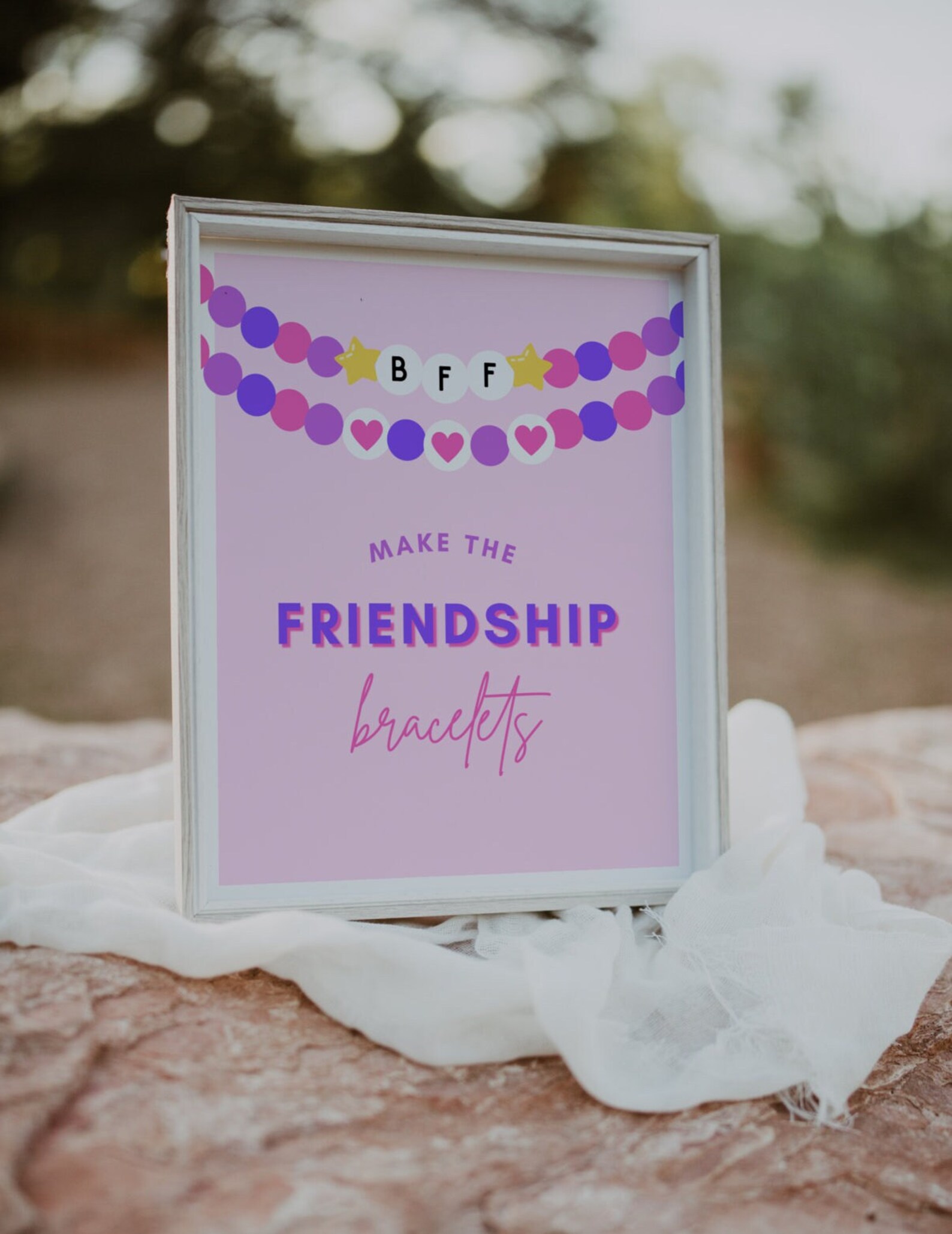 Make the Friendship Bracelets Sign | Printable Taylor Swift Birthday ...
