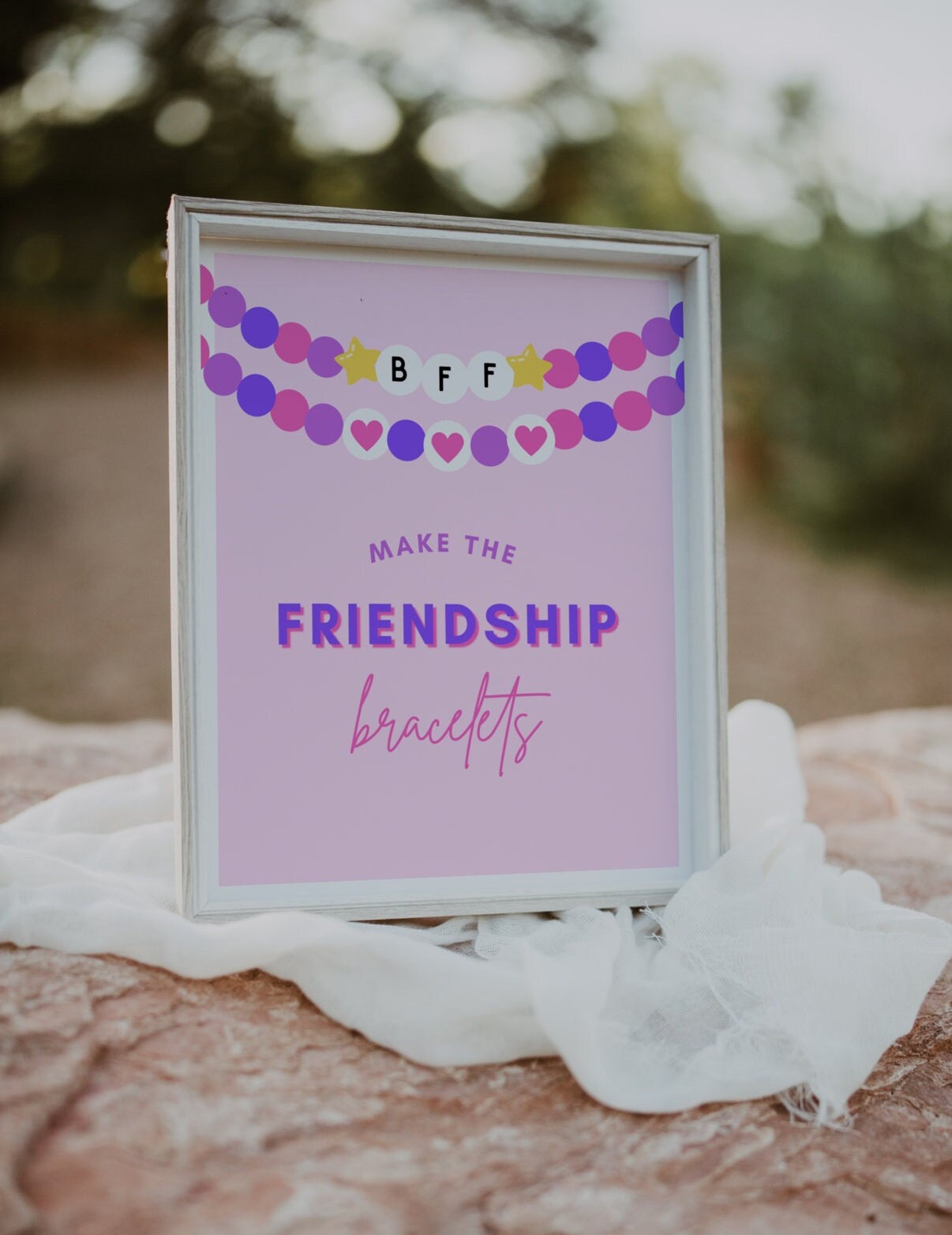 Make the Friendship Bracelets Sign | Printable Taylor Swift Birthday ...