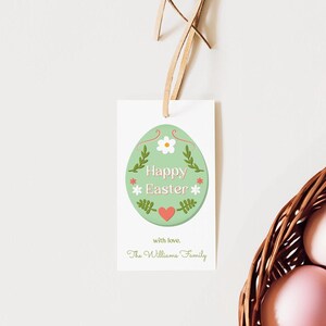 Printable Easter Gift Tags | Easter Cookie Tag, Easter Basket Tag ...