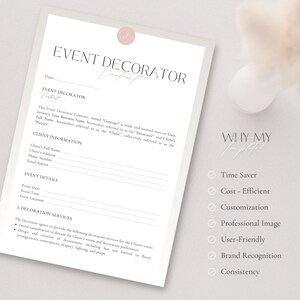 Event Decorator Contract Template, Decorating Services Contract ...