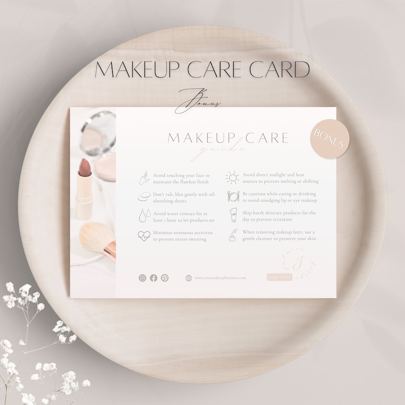 Makeup Price List Template, Editable Makeup Artist Pricing Menu ...