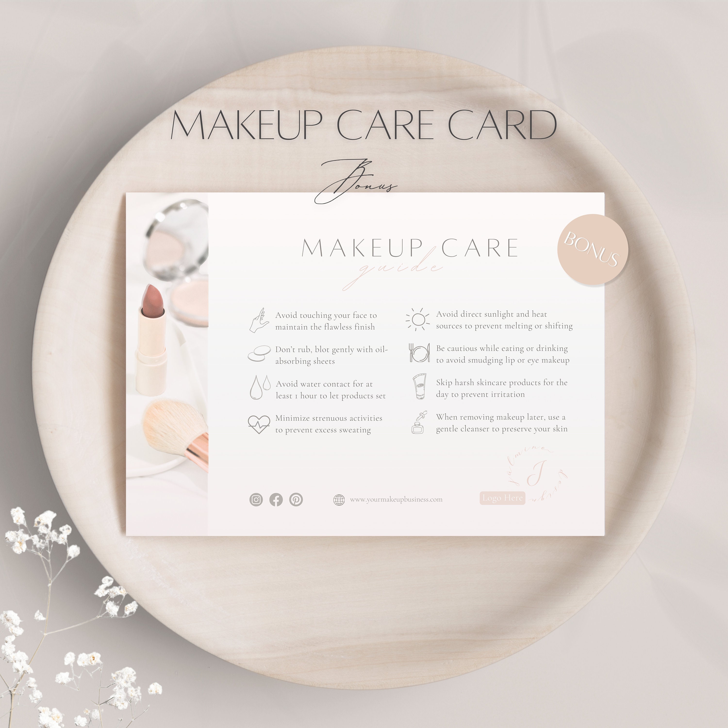 Makeup Price List Template, Editable Makeup Artist Pricing Menu ...