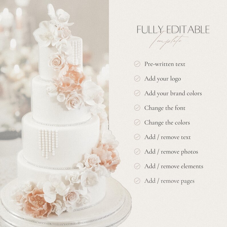 Cake Care Card Template, Instructions Card for Cakes, Professional ...