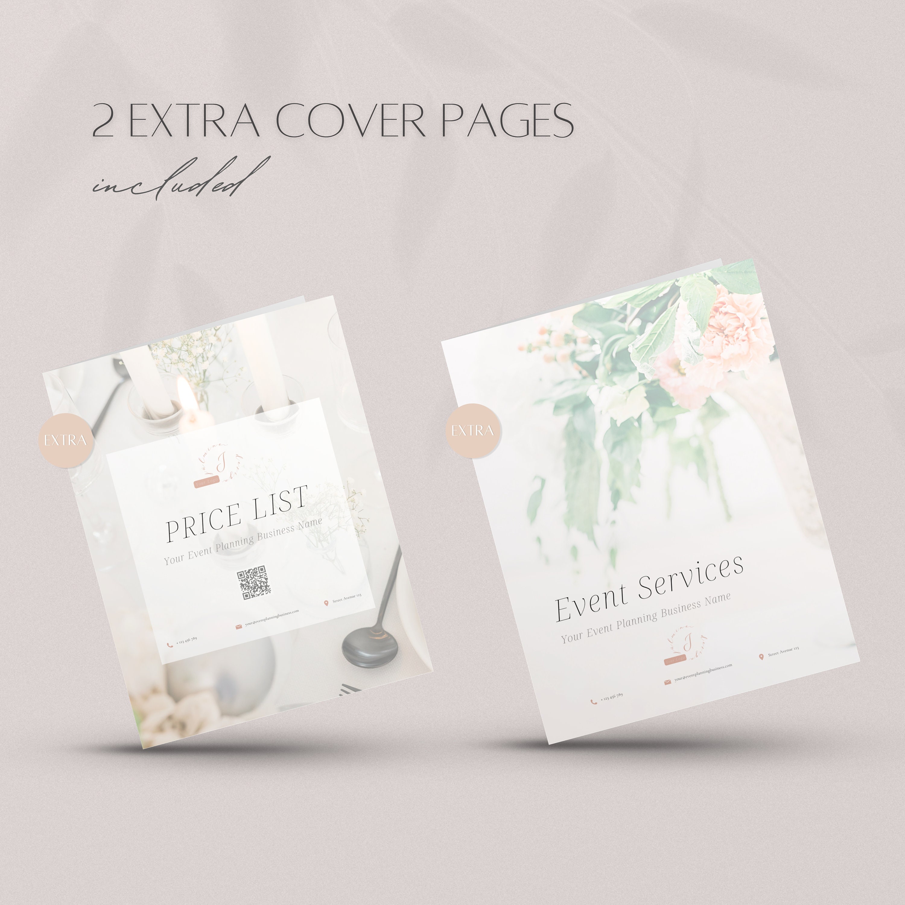 Event Services Price List Template, Editable Event Planner Pricing Menu ...