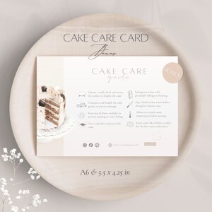 Cake Trifold Brochure Template, Editable Baker Pricing Menu File ...