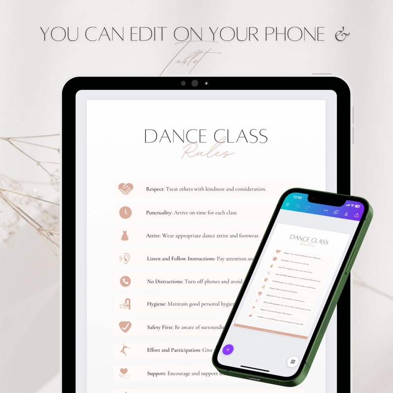 Dance Business Bundle Forms, Editable Dance Instructor Contract ...