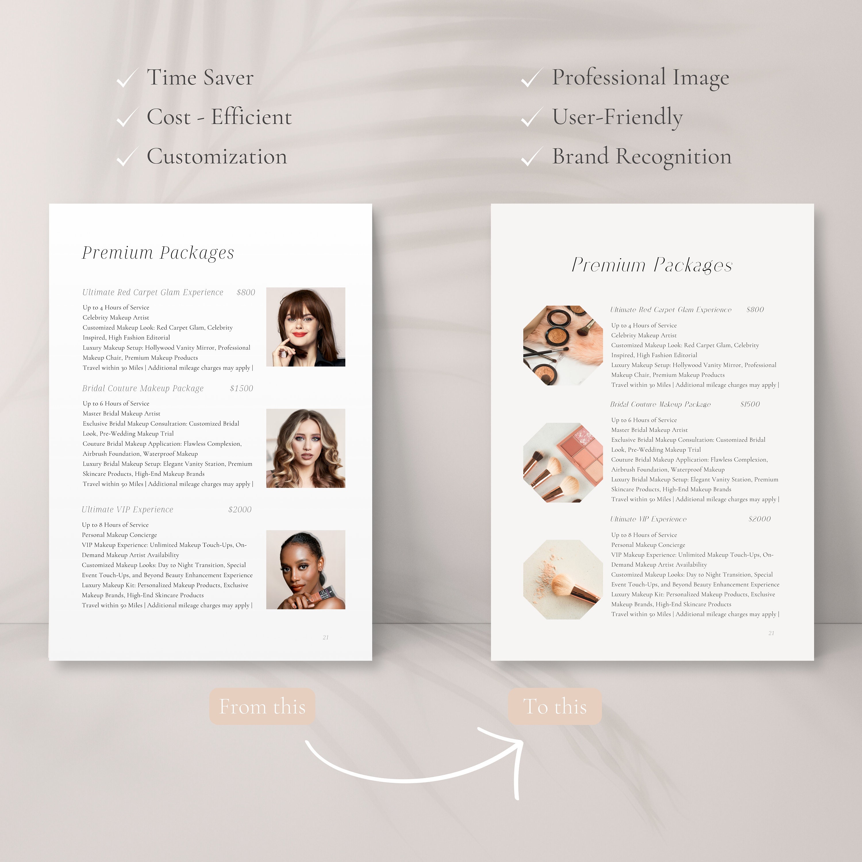 Makeup Artist Mega Bundle Templates, Editable Beauty Services Contract ...