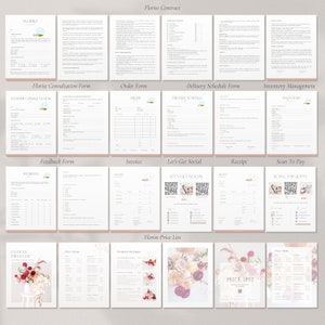 Florist Mega Bundle Templates, Editable Flower Services Contract ...