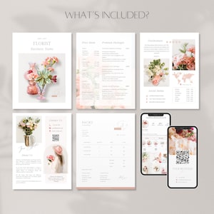 Florist Brochure Template, Editable Floral Services Instagram Business ...