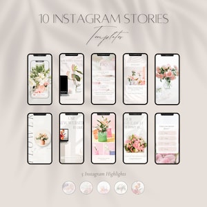 Florist Instagram Templates, Flower Business Social Media Posts ...