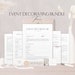 Event Decorator Business Card Template, Editable Decor Info Card Design ...