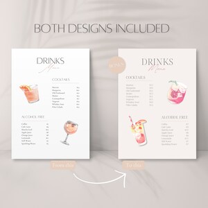 Mobile Bar Forms Bundle, Editable Bartending Business Contract ...