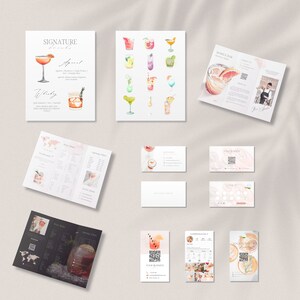 Mobile Bar Templates Bundle, Editable Bartender Contract, Bartending ...