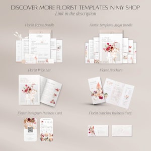 Florist Instagram Templates, Flower Business Social Media Posts ...