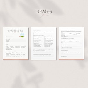 Event Planning Consultation Form, Editable Event Business Doc ...
