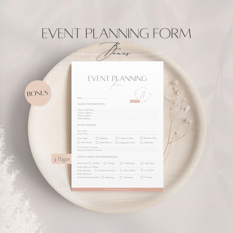 Event Decorator Templates Bundle, Editable Event Decorating Contract ...