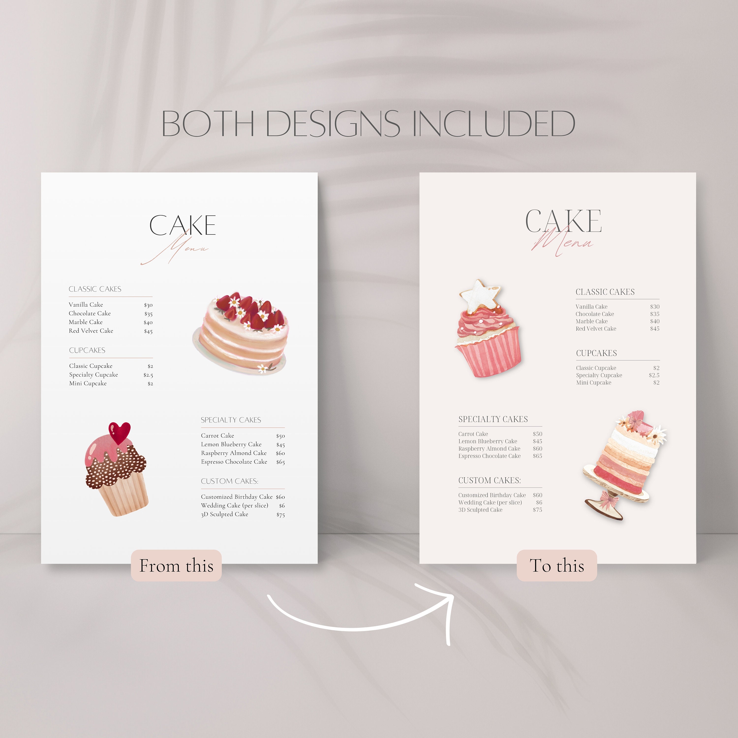 Cake Business Bundle Forms, Editable Cake Baker Contract, Professional ...