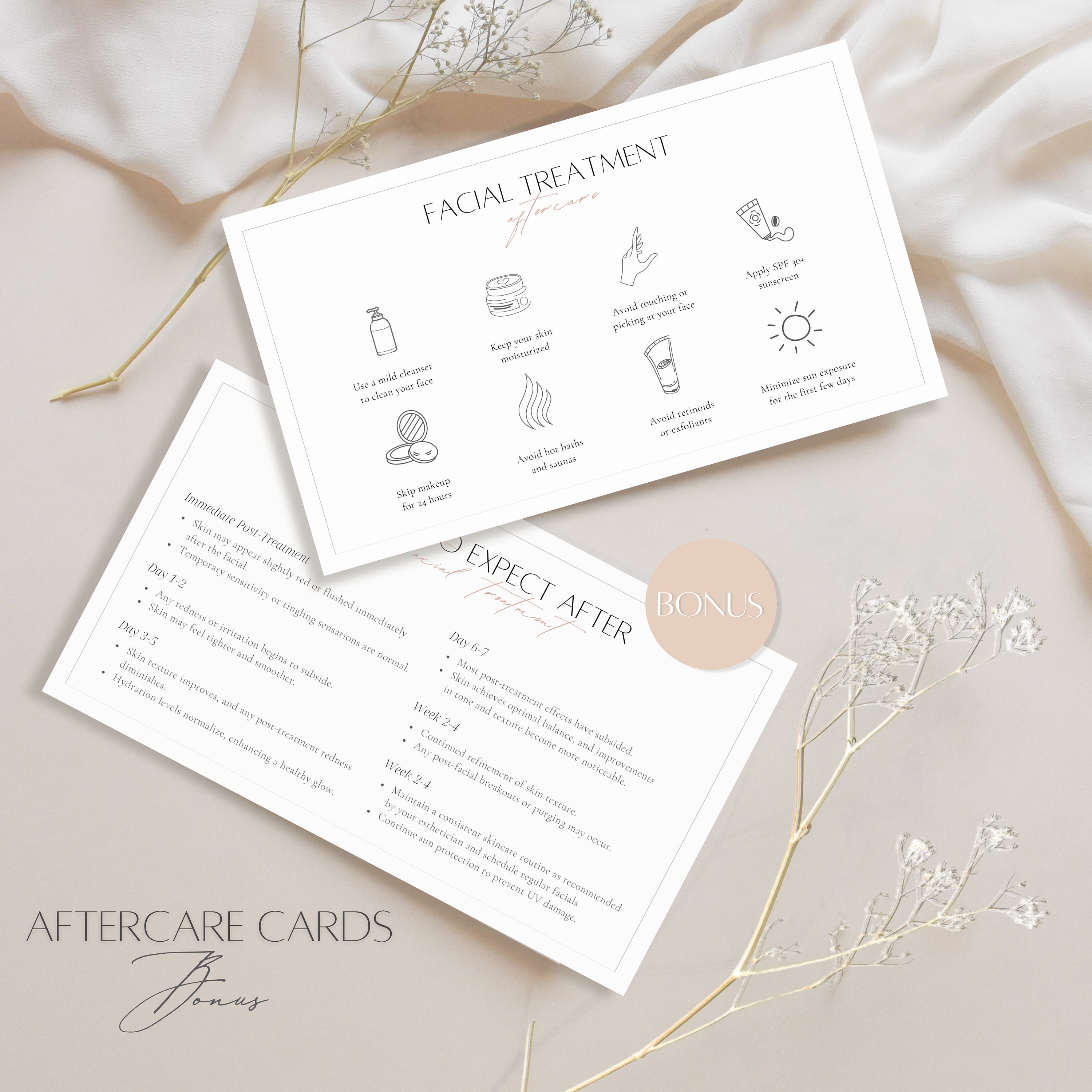 Facial Treatment Consultation Form, Editable Beauty Salon Service ...